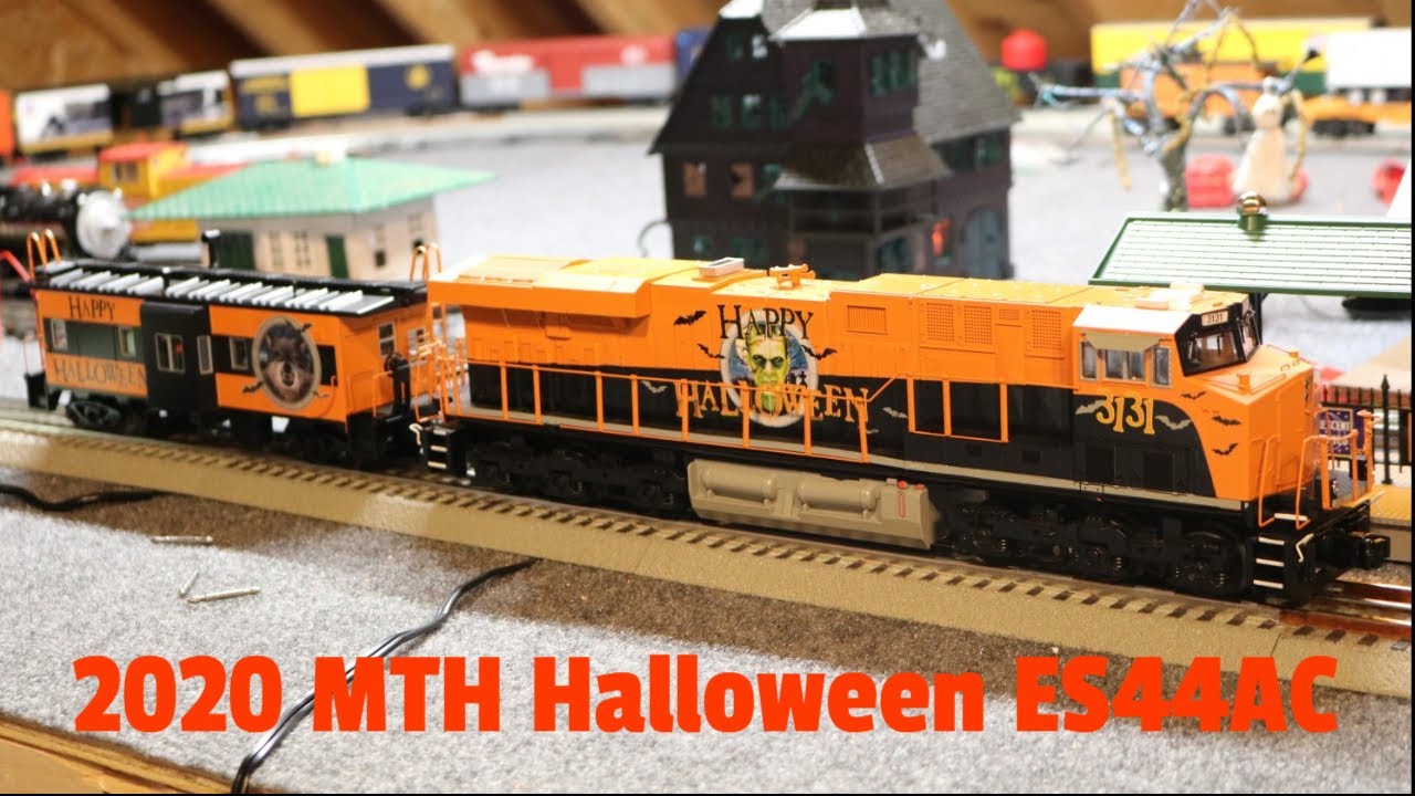 Just Released: The2020 MTH O Scale Halloween ES44AC - YouTube