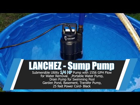 Lanchez 1/4 HP Sump Pump unboxing and review - YouTube