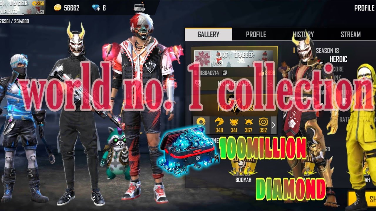 Free Fire Best Id collection in the World|| Top No 1 Collection Free ...