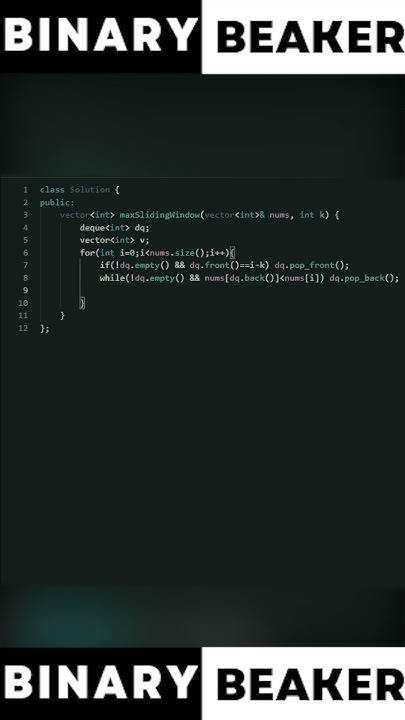 Leetcode 239 Sliding Window Maximum Leetcode Slidingwindows Dsa Leetcodesolution Youtube