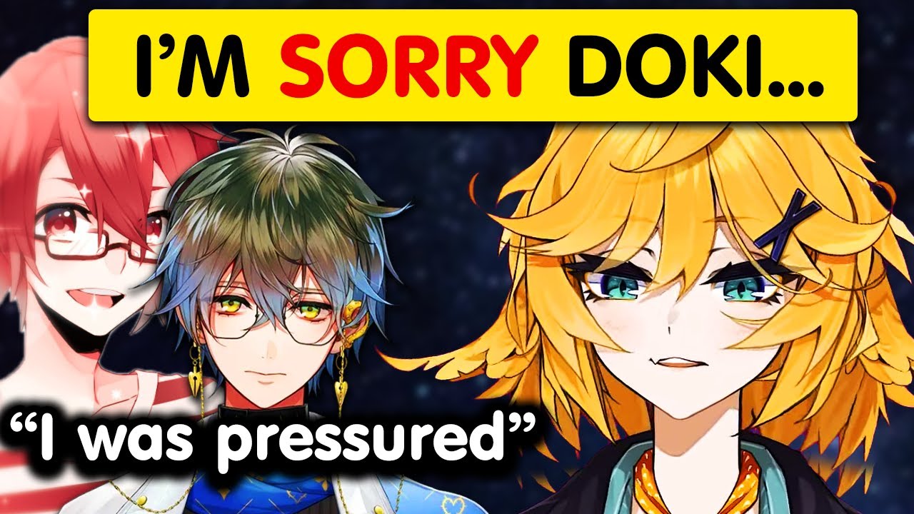 Ike (Xandu) apologizes to Doki live for the NijiEN black stream - YouTube