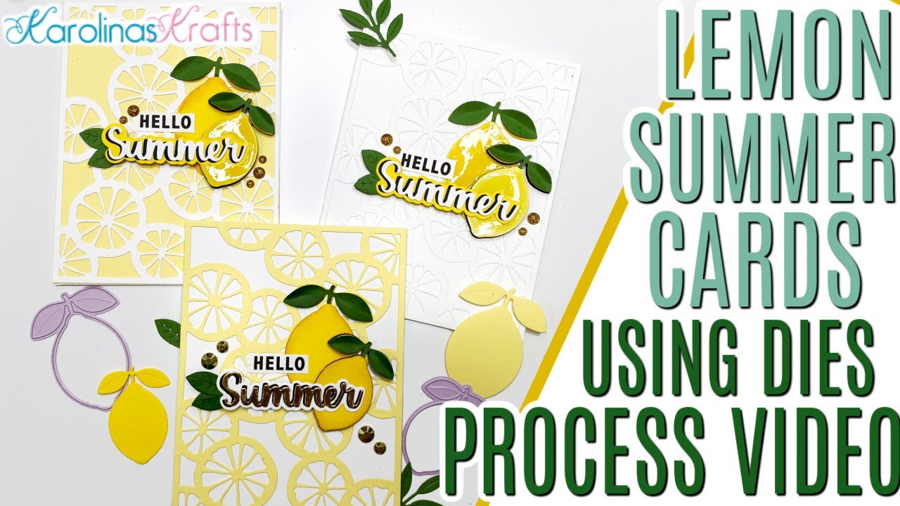 Summer Card Making Techniques and Tutorials using Craft Dies, Handmade ...