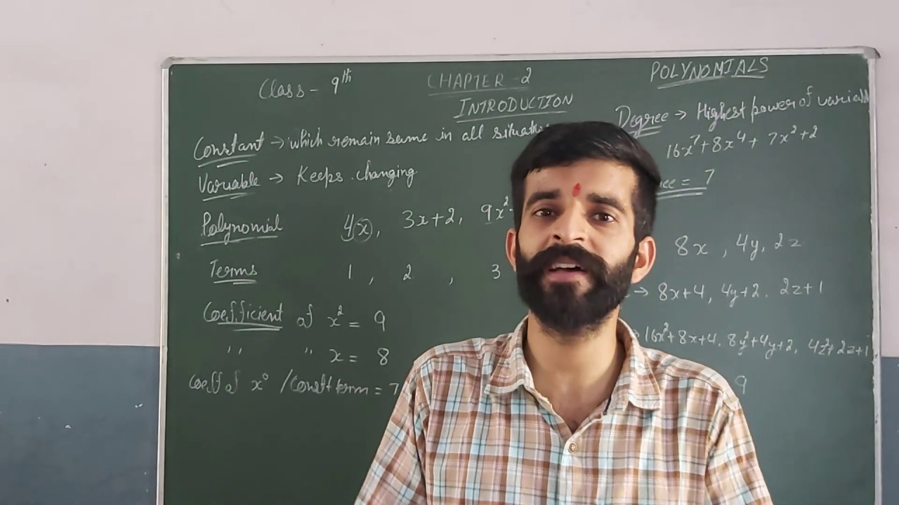 Class 9th Chapter 2 (POLYNOMIALS) INTRODUCTION - YouTube