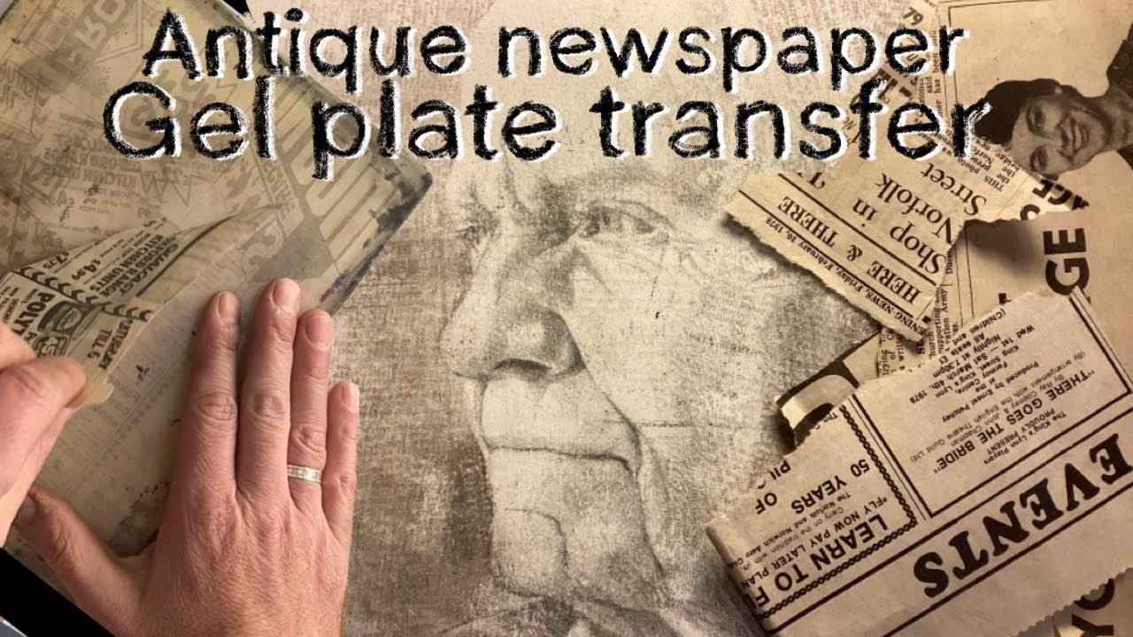 Gel plate and newspaper transfer tips and tricks - YouTube