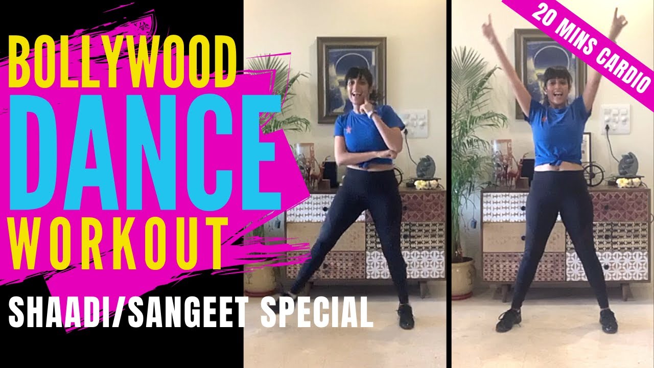 Bollywood Dance Workout at Home | Sangeet Special | 30 Mins Fat Burning ...