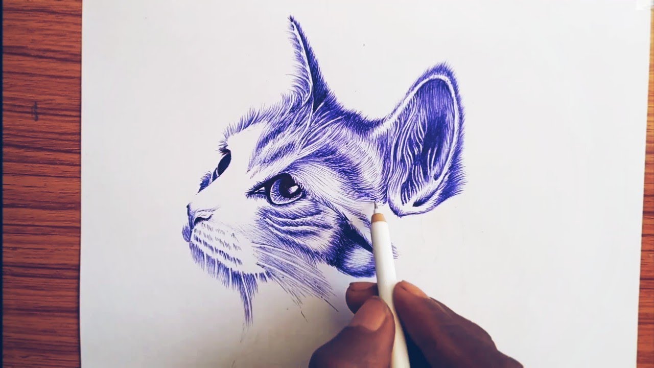 Ballpoint Pen Animal Drawings