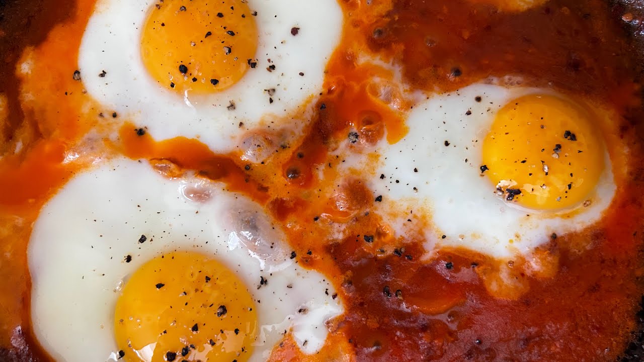 Simple yet delicious Egg Purgatory #eggtomatorecipe #sausagedogs# ...