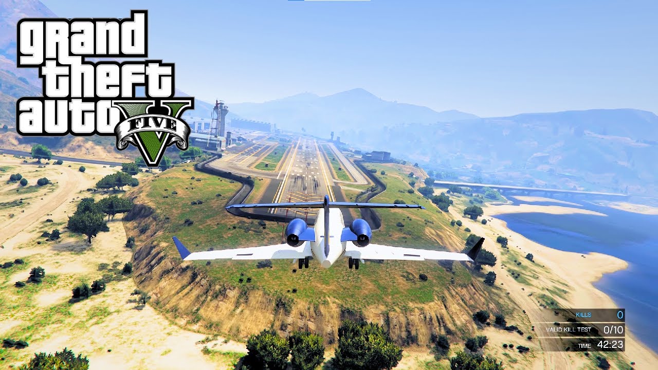 Realistic Flying & Smooth Landings (Day) | Grand Theft Auto V - YouTube