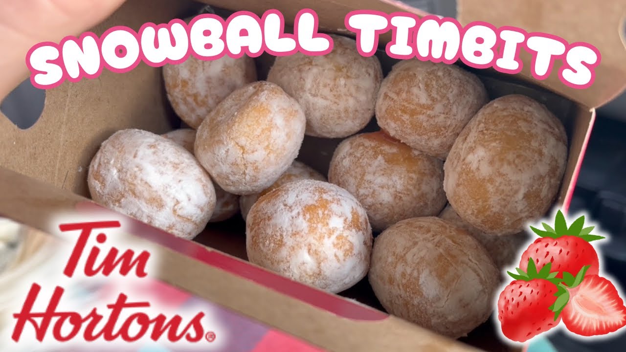 Tim Hortons Snowball Timbits | Tim Hortons Taste Test - YouTube