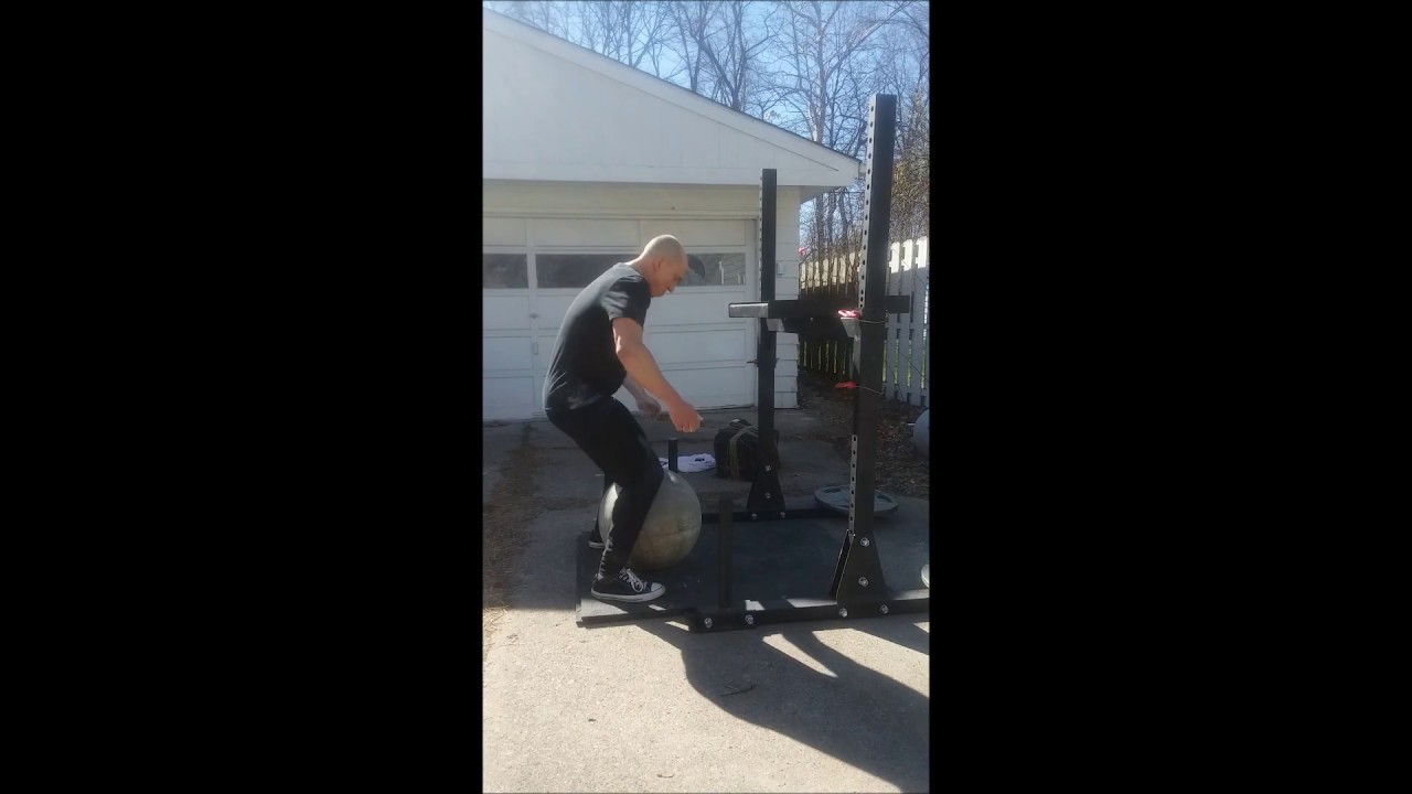 Atlas stone to platform - YouTube