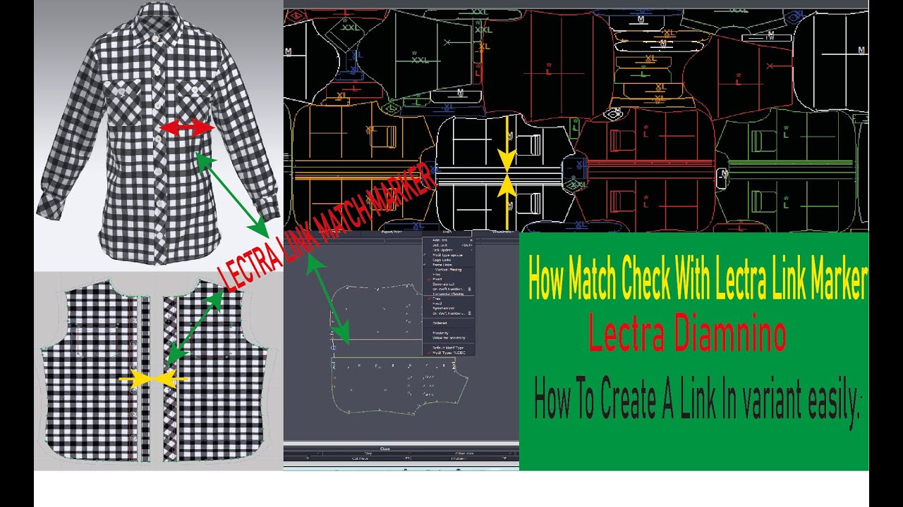 How To MakeLectra Check Matching Link Marker/Lectra Front pair Check ...