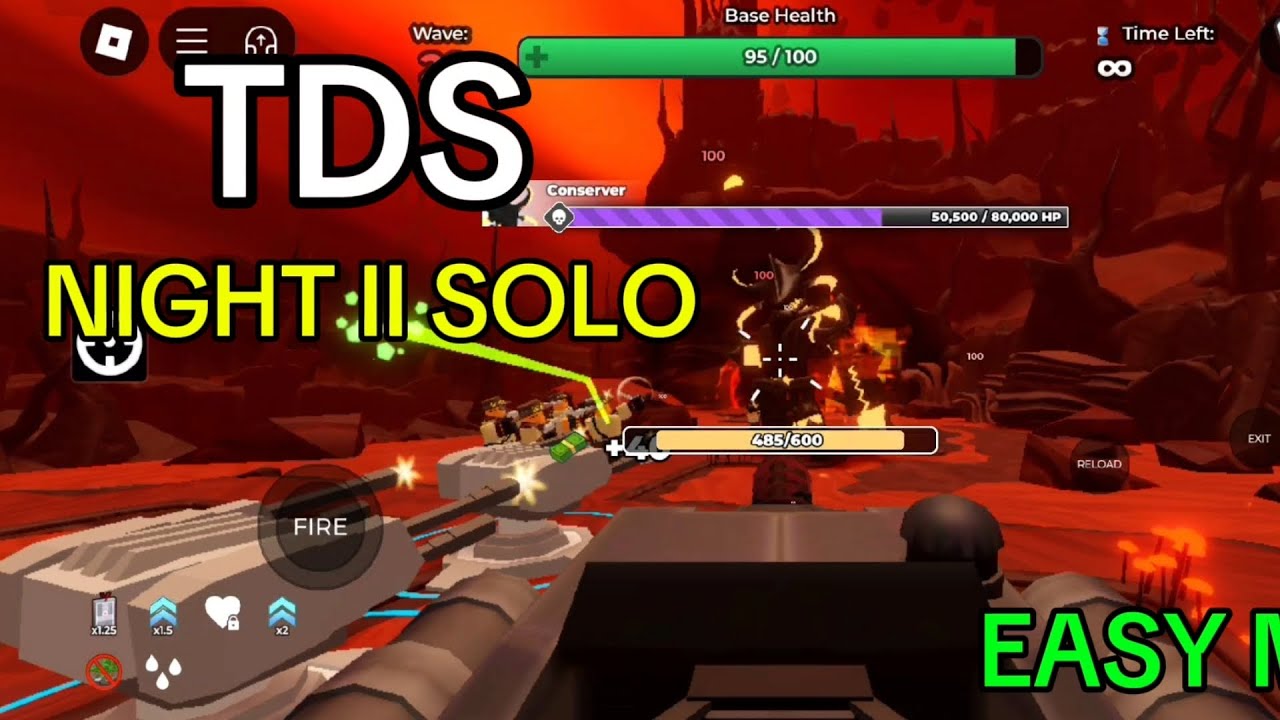 Night 2 solo TDS | Roblox - YouTube