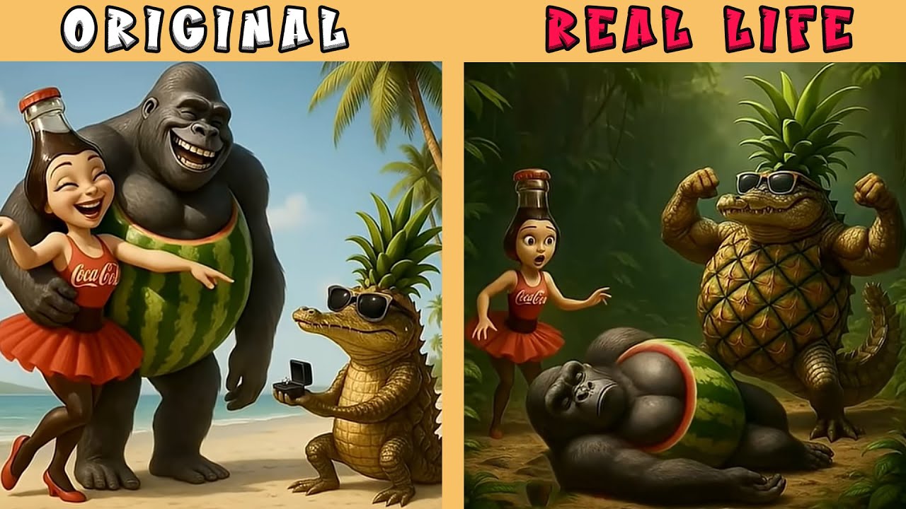 Brainrots Memes Love Transformations | Brainrot Original vs Real life ...