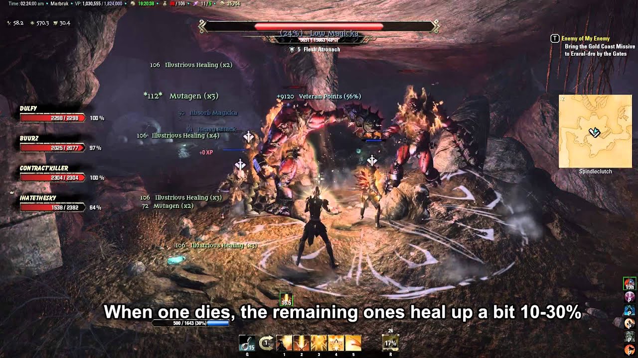 ESO Flesh Atronach Trio - Veteran Spindleclutch dungeon guide - YouTube