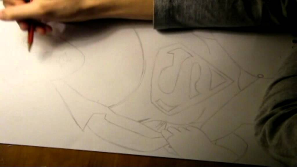 Laura Vandervoort: Speed Drawing | SuperGirl | - YouTube