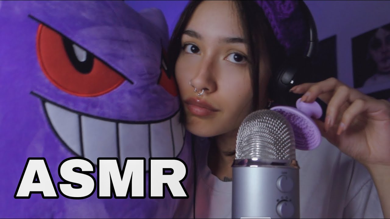 ASMR💜 purple triggers (fast tapping, scratching, crinkles,..) - YouTube