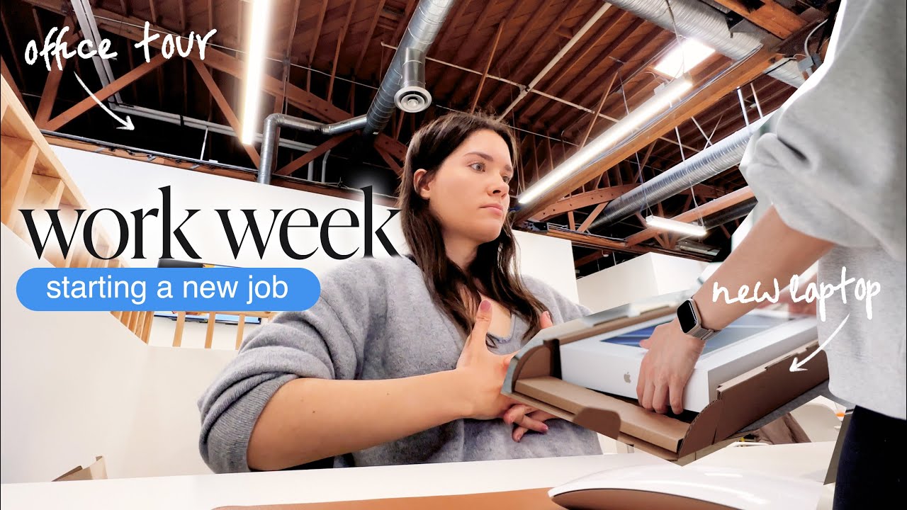 👩🏻‍💻 WORK WEEK IN MY LIFE: starting my new *9-5 in marketing* job ...