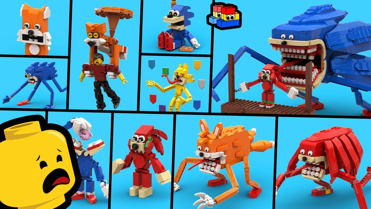 Building LEGO Sonic Tapes Minifigures (Shin Sonic, Knuckles, Tails, and ...