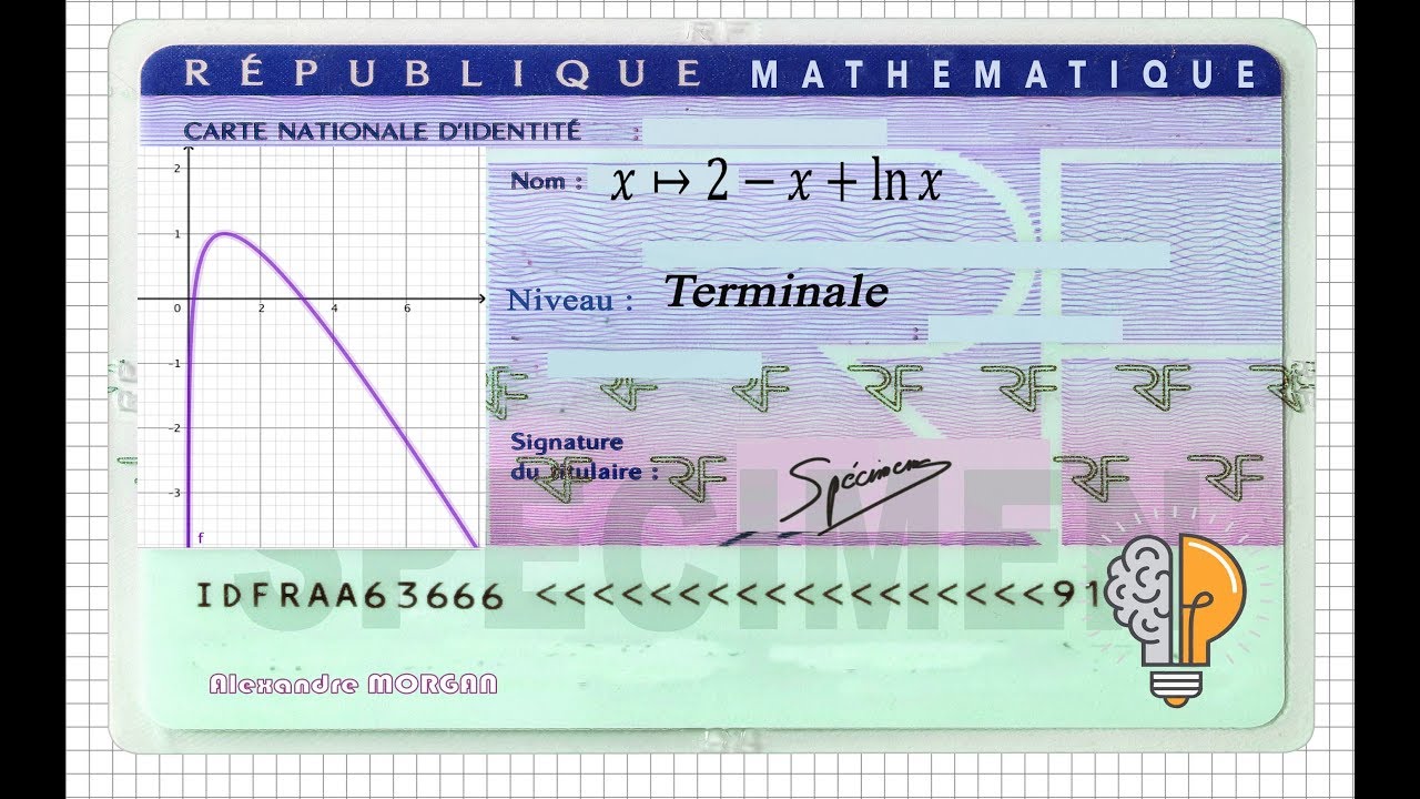 Terminale - Carte d'identité de la fonction 2 - x+lnx - YouTube