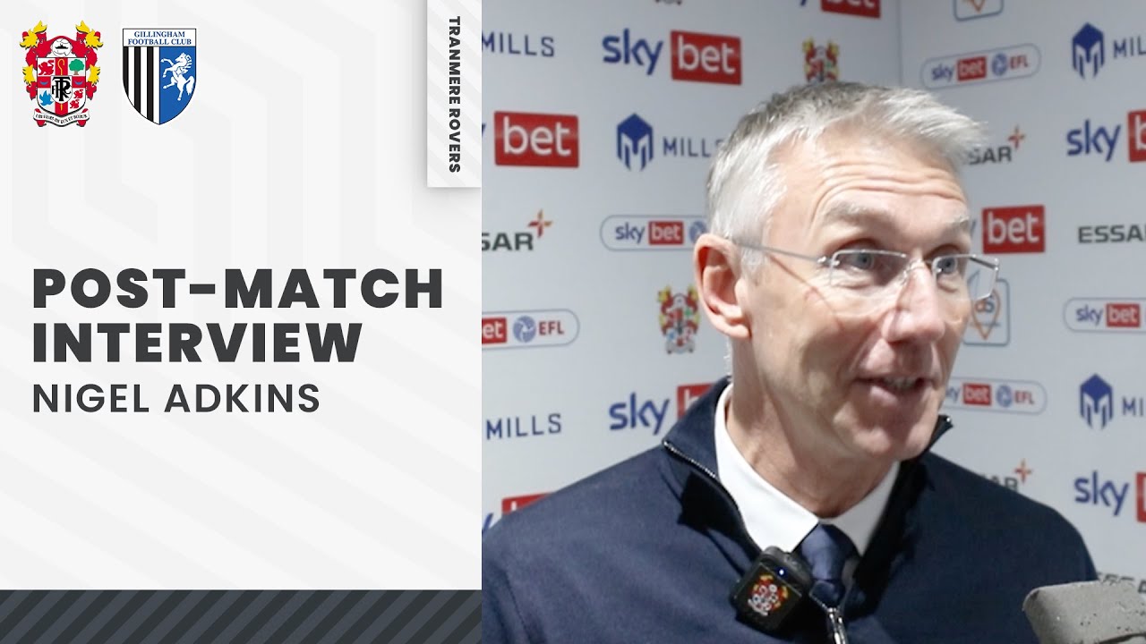 Post Match | Nigel Adkins (Gillingham H) - YouTube