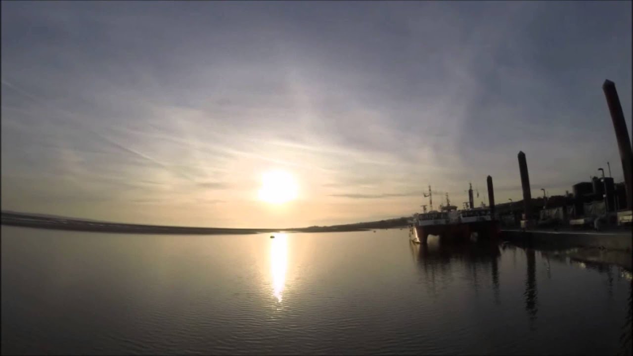 Sunrise Mostyn Harbour - YouTube