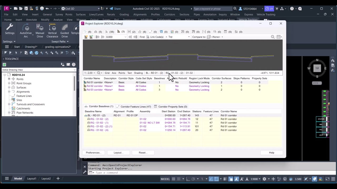 Civil 3D Project explorer - YouTube