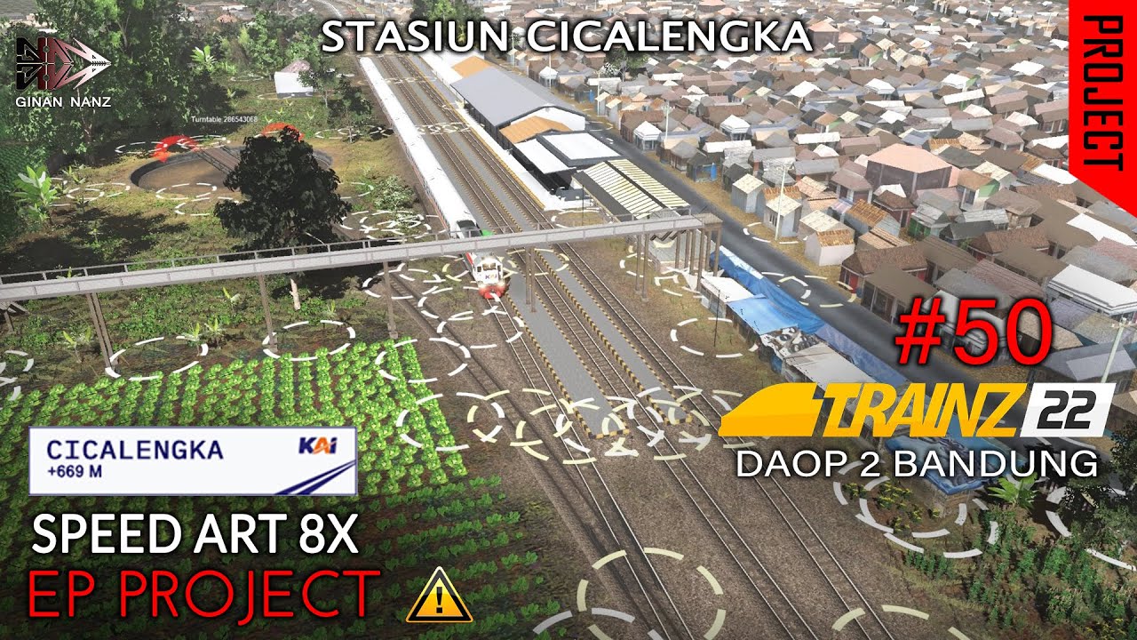STASIUN CICALENGKA | SPEED ART - TRAINZ RAILROAD SIMULATOR 2022 ...