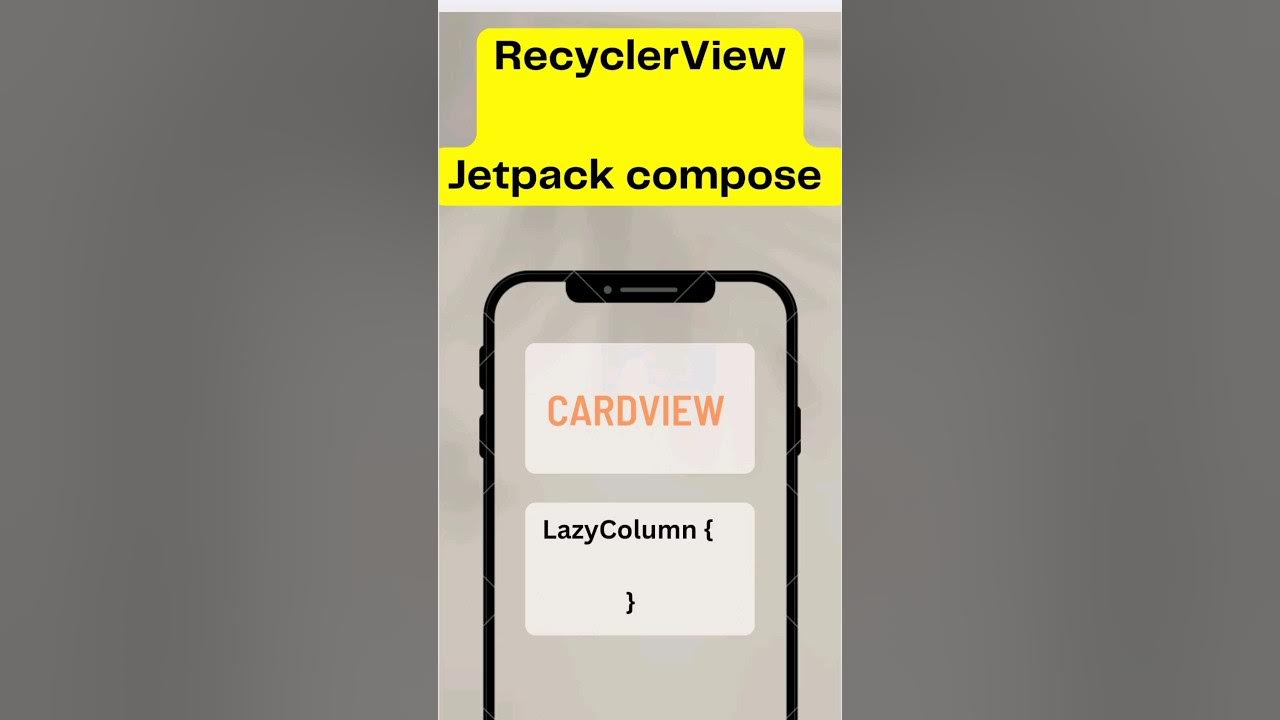 RecyclerView in Jetpack Compose using LazyColumn #shorts #jetpackcompose - YouTube