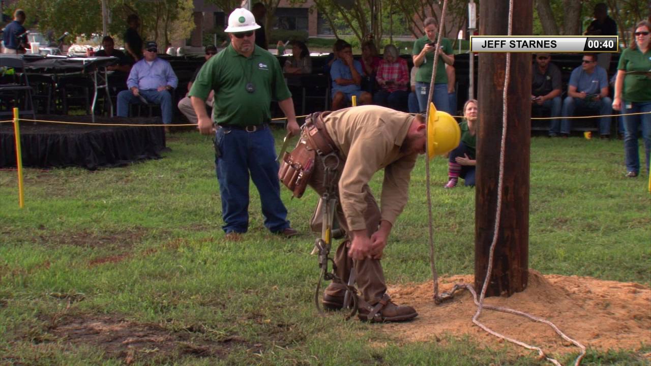 Pole Top Rescue with CCEC Lineman Jeff Starnes - YouTube