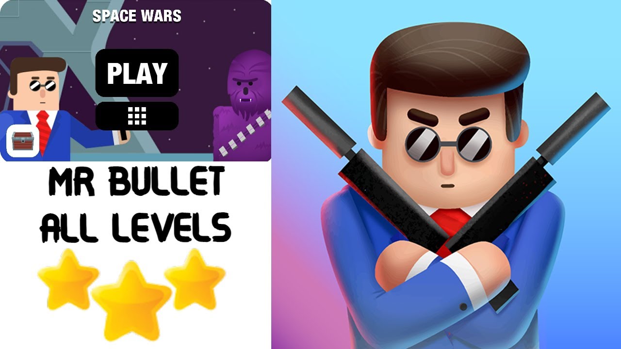 МР ПУЛЯ/MR BULLET SPACE WARS ALL LEVELS WALKTHROUGH 3 STARS⭐⭐⭐ - YouTube