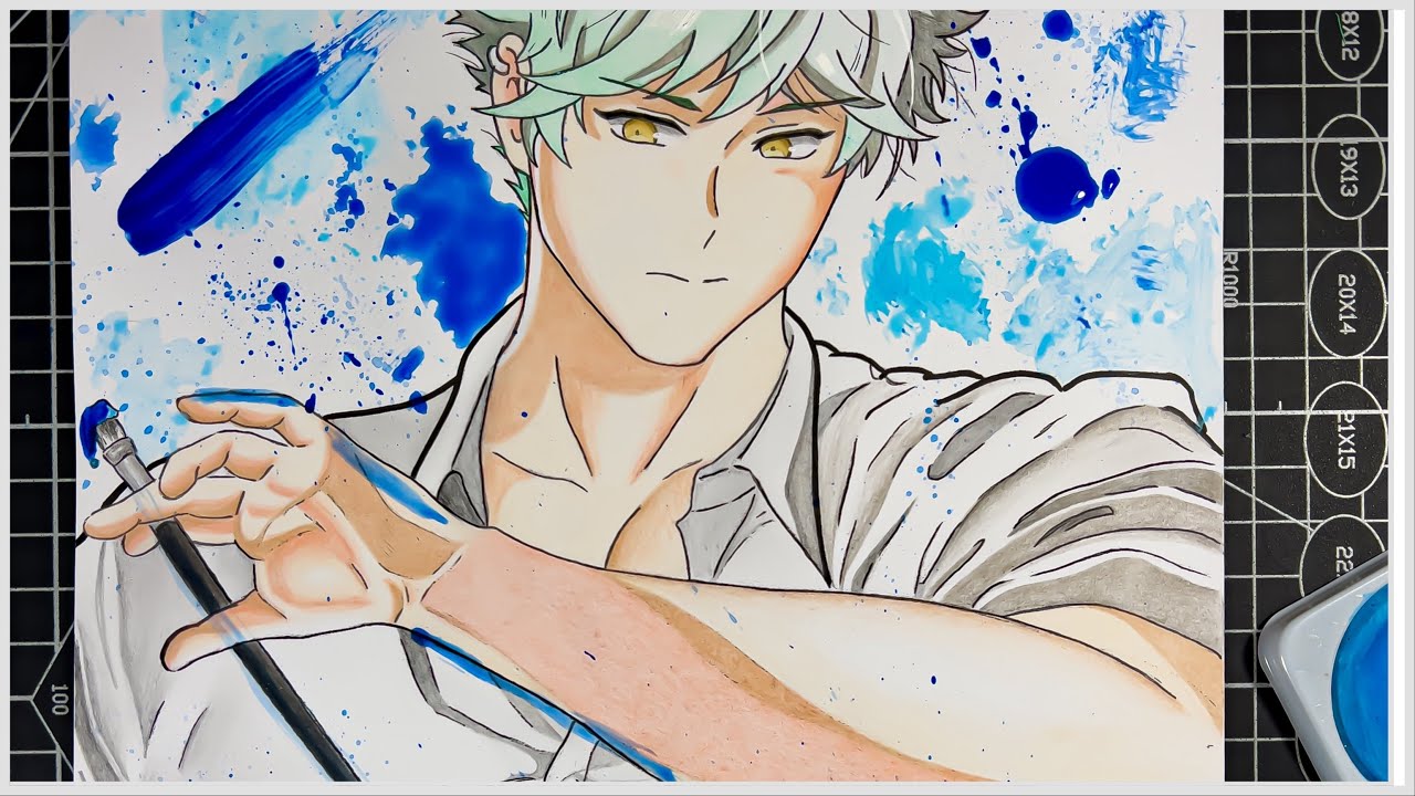 Periodo azul Dibujando Yatora Yaguchi Draw 矢口八虎, blue period How to ...