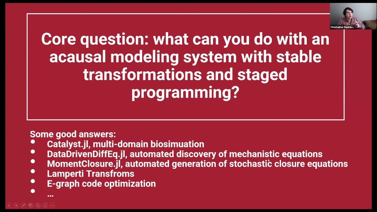 Composing Modeling and Simulation with Machine Learning in Julia - YouTube