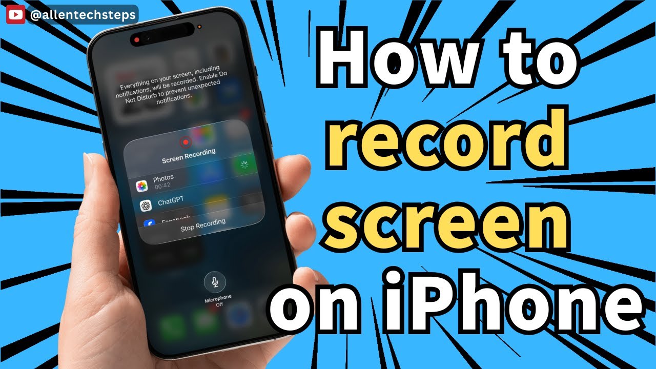 How to record your screen on iPhone - YouTube