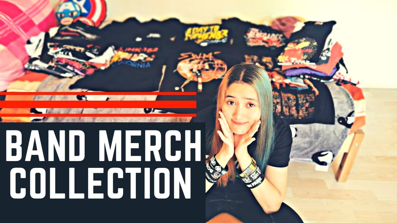 MY BAND MERCH COLLECTION! - YouTube