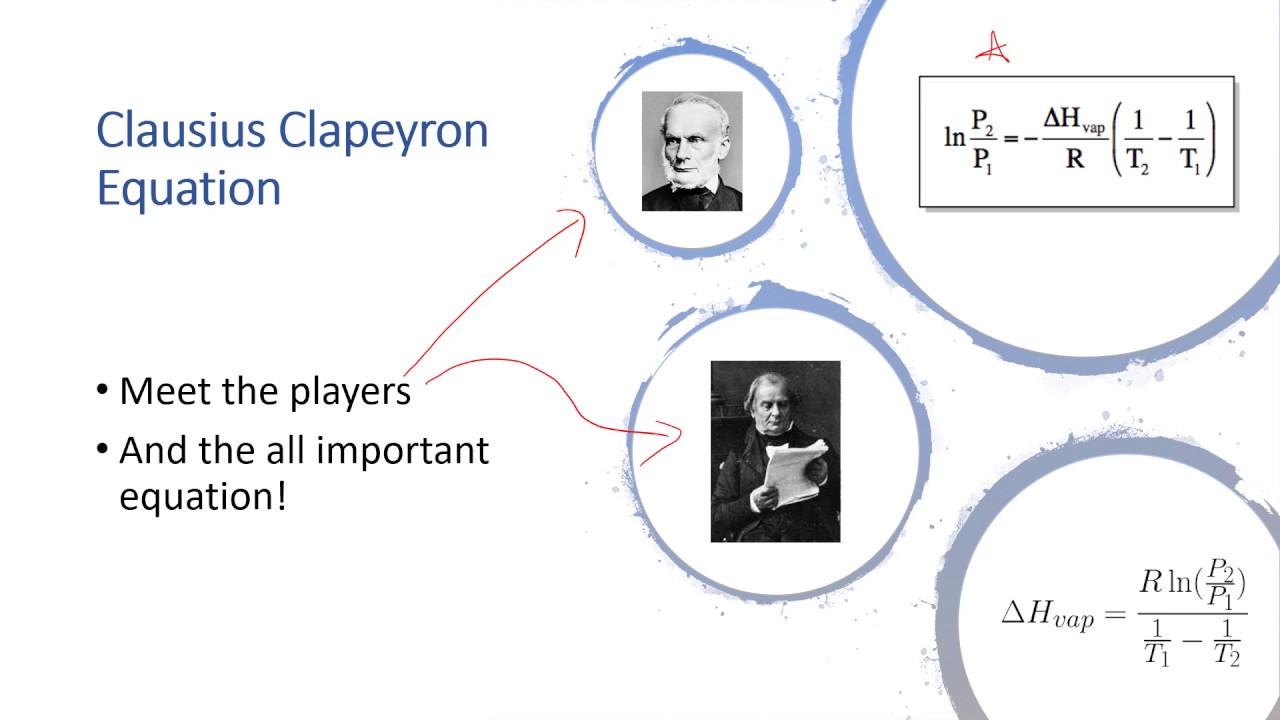 Clausius Clapeyron Equation and Problem Solving - YouTube