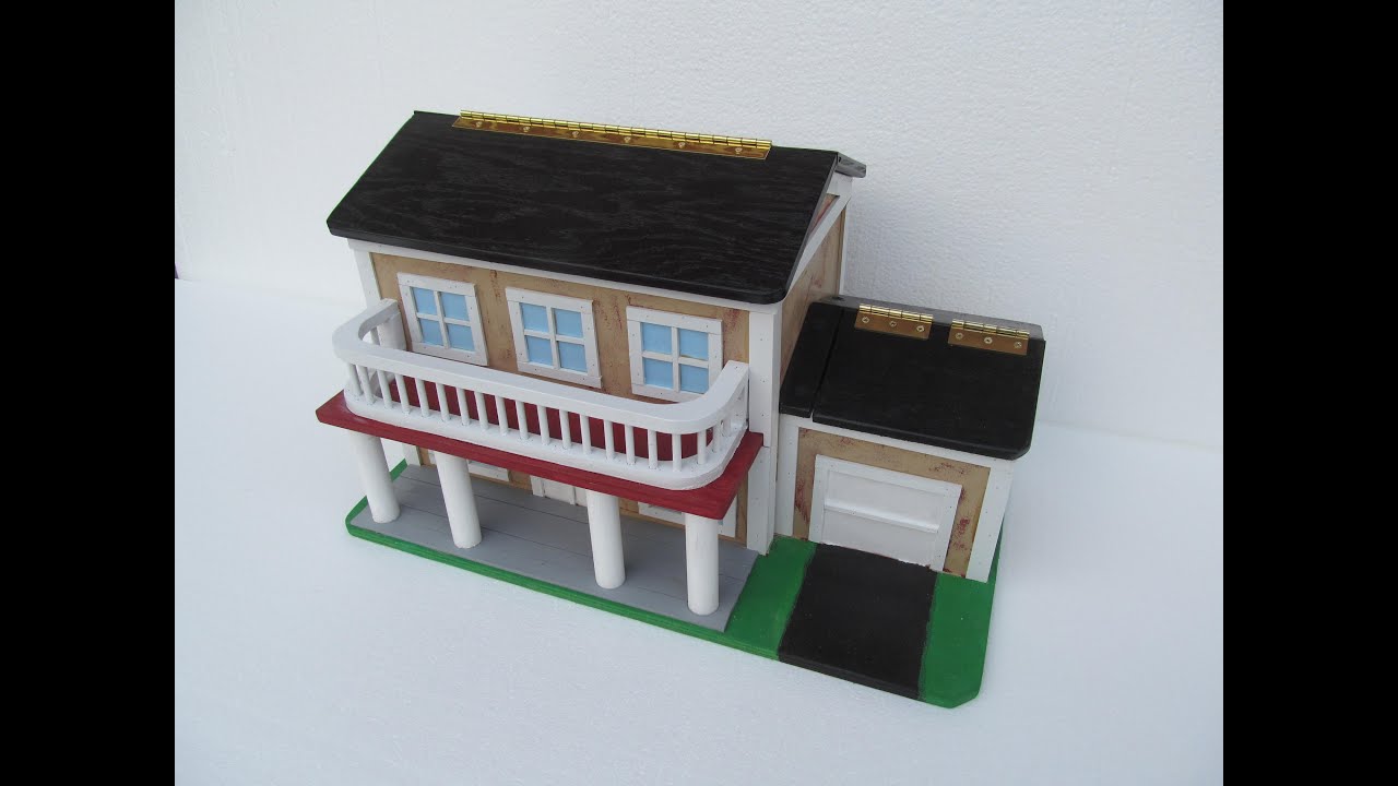 Toybox made to look like a house - YouTube