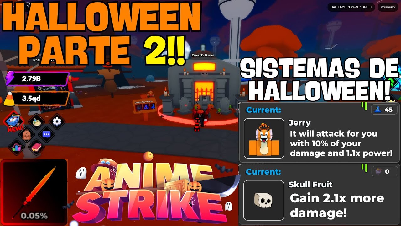 HALLOWEEN PARTE 2!! UPDATE 11 NO ANIME STRIKE! - YouTube
