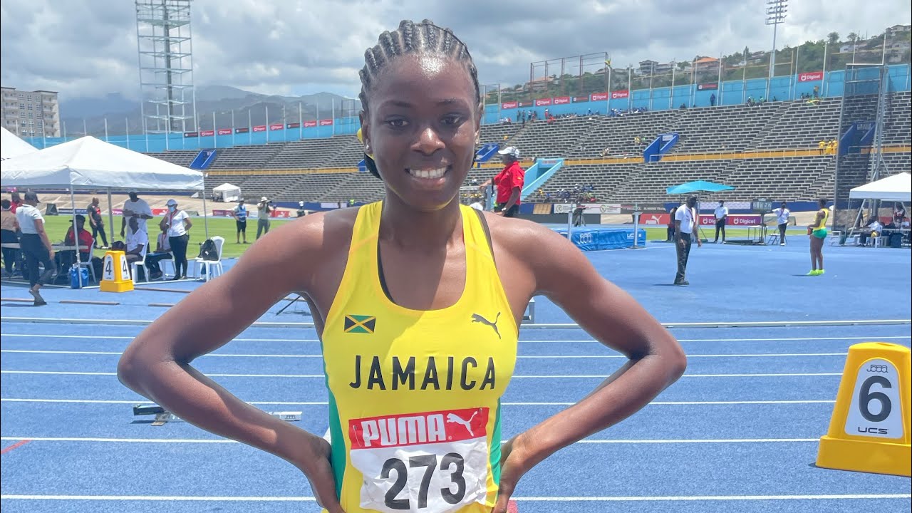 Oneika MCAnnuff Silver Medal Winner 400m Carifta 22 - YouTube