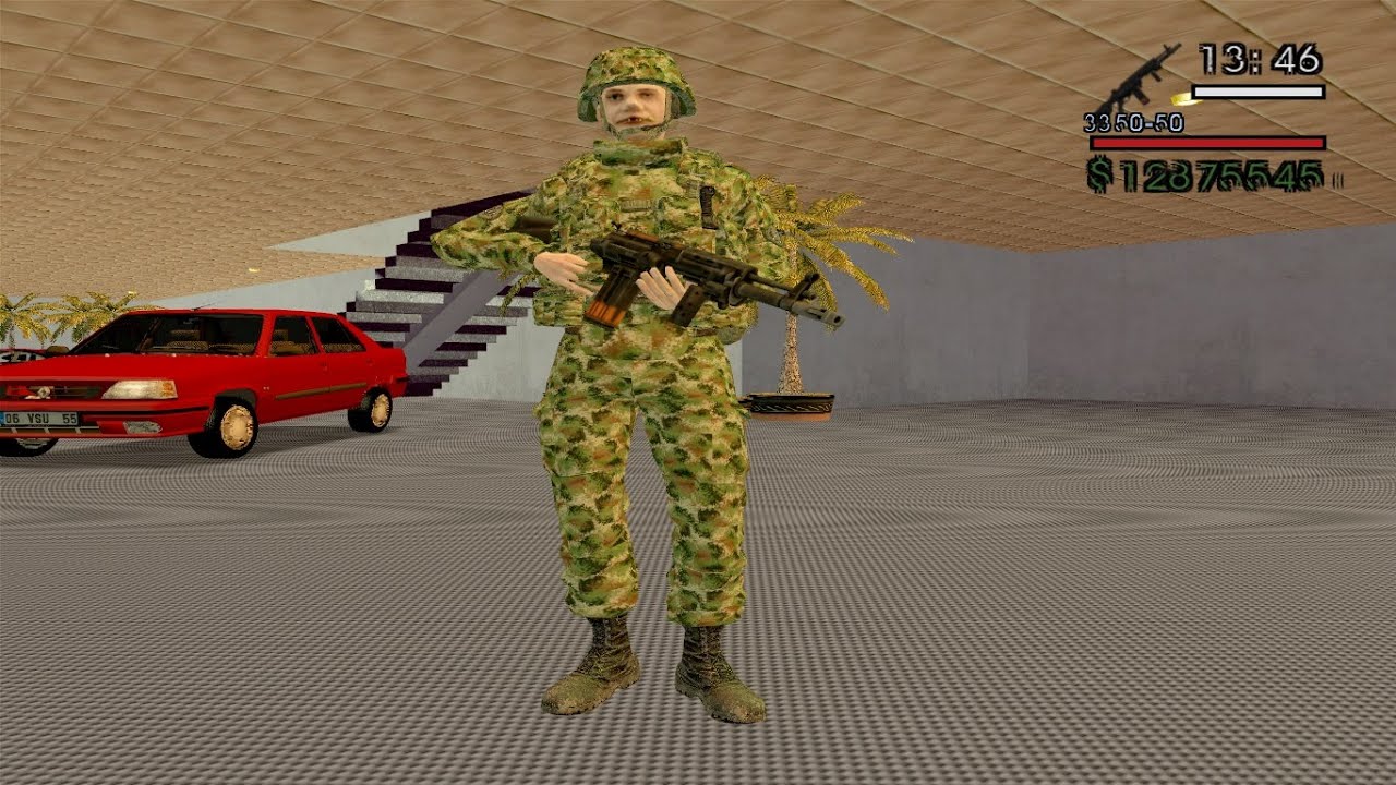 Skin del Tío Gilipollas de CJ con traje militar de Colombia para GTA ...