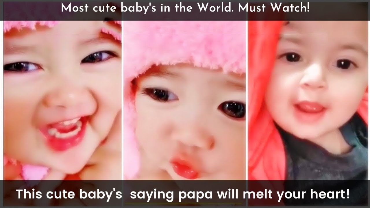 Cute Baby Saying papa for the first time | Must Watch ! Baby calling ...