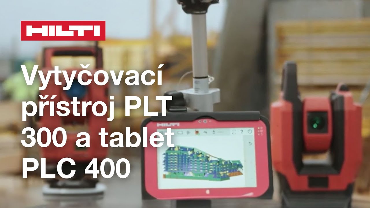 Hilti vytyčovací přístroj PLT 300 a tablet PLC 400 - YouTube