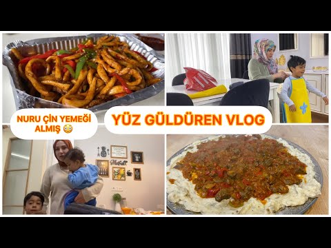 1 ANNE 2 ÇOCUK MUTFAKTA PATLICAN BEĞENDİ YAPTIK 👼🏽 ALİMİN BOYAMA ÖNLÜĞÜNÜ SÜSLEDİK GÜNLÜK VLOG