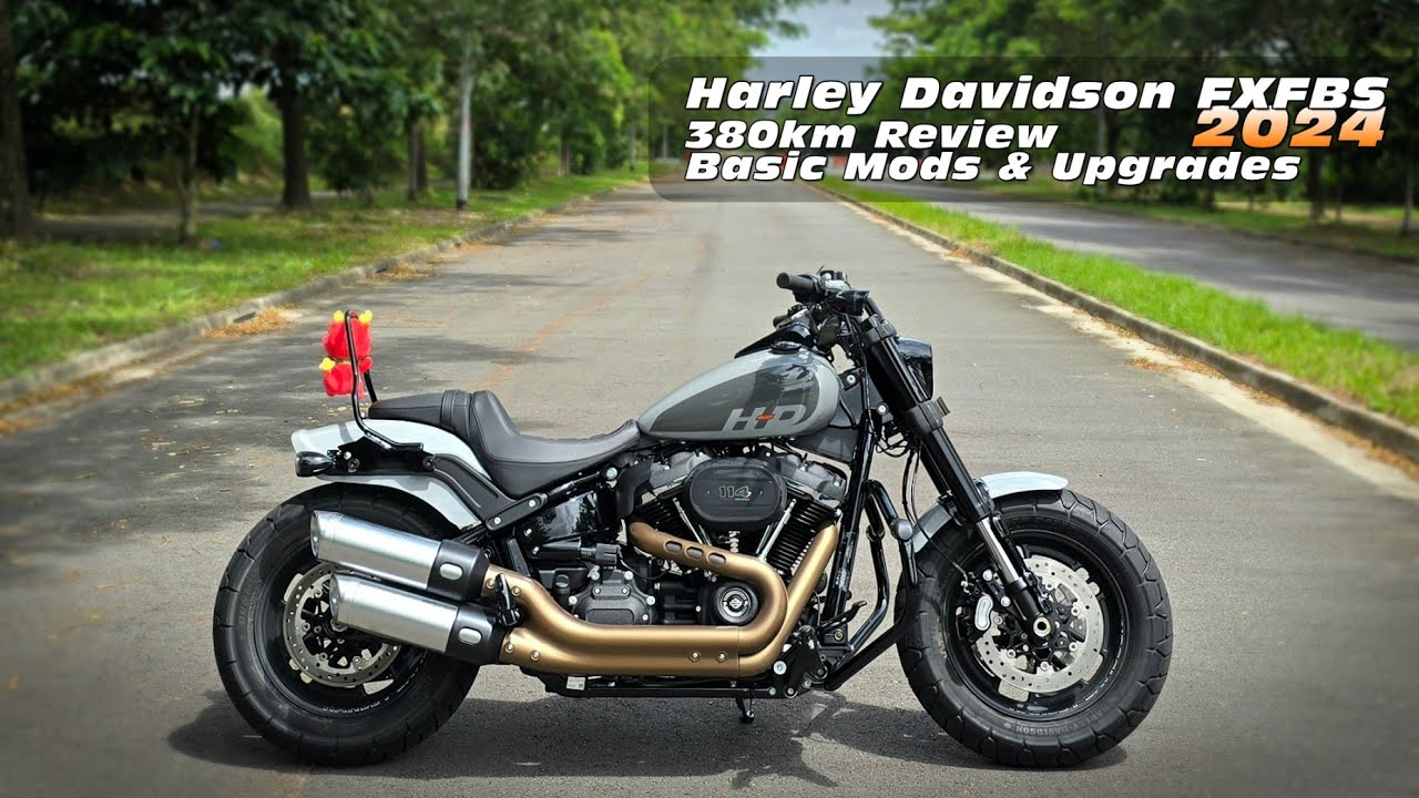 Harley Davidson FXFBS Fat Bob / 380km Review / Basic Mods & Upgrades ...