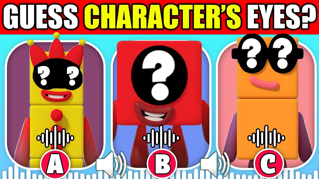 Can You Guess The NUMBERBLOCKS Characters by Just Their Eyes in 10 ...