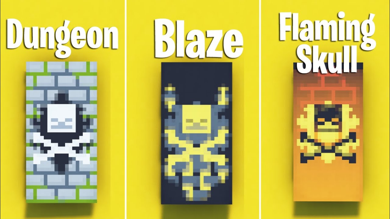 TOP 7 Cool Banner Designs in Minecraft (Tutorial) #11 - YouTube