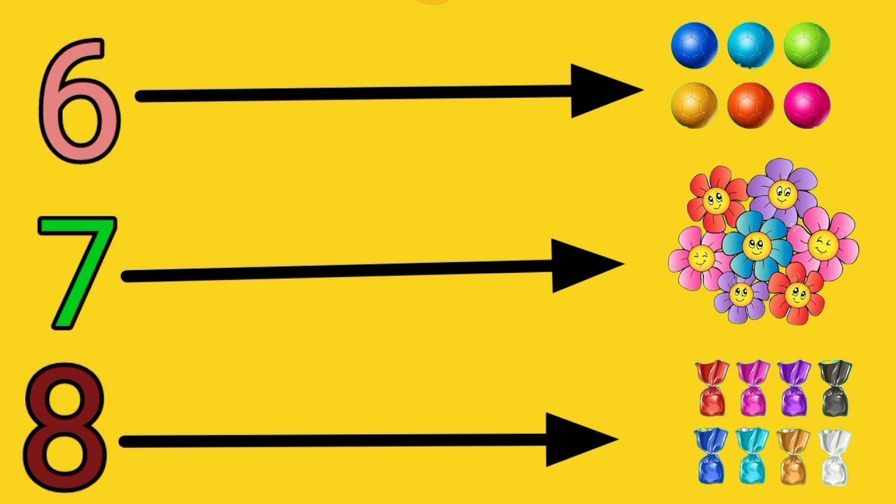 Learn 1 to 10 Numbers & Shapes | 123 Number Names | 1234 Counting for ...