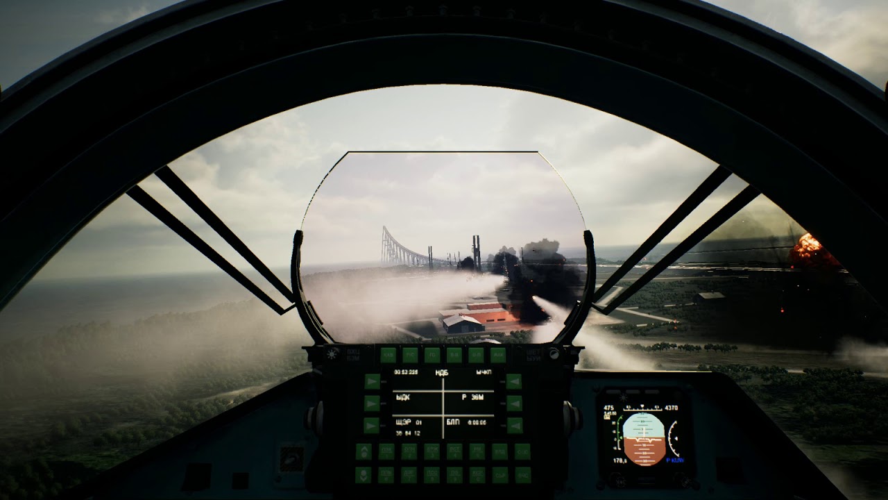 Ace Combat 7 SU57 Cockpit View - YouTube