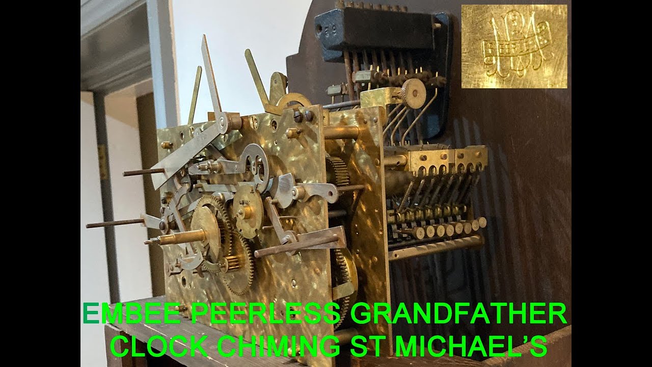 1920s Embee Peerless Grandfather Clock - Chiming St Michaels at 9 o ...