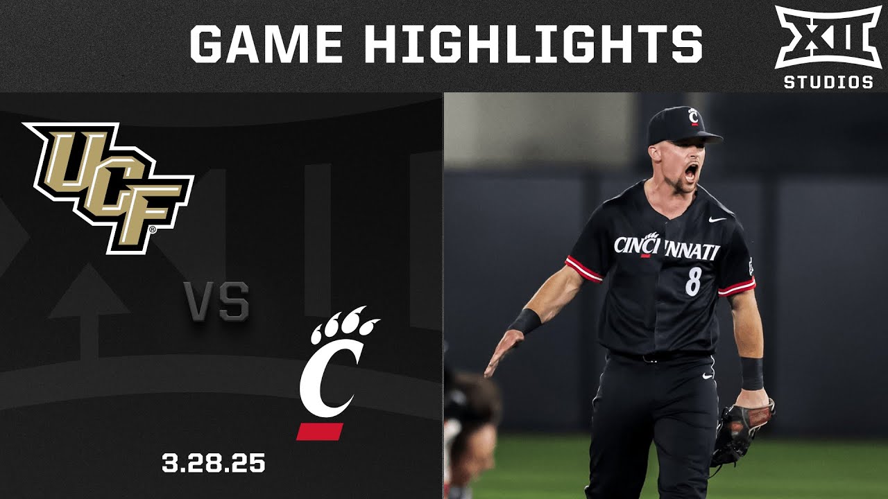 UCF vs. Cincinnati (3.28.25) Highlights | 2025 Big 12 Baseball - YouTube