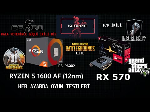 Radeon RX 570 | Ryzen R5 1600(AF)12nm | 6 Oyun'da Test Ettik, Hala Güçlü İkili Mi? (Kolsuzluk Var!!)